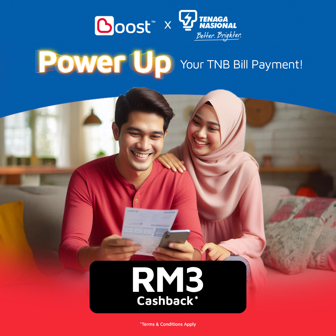 Boost X TNB RM3 TNB Bill Payment Partner Wallet Campaign | Boost